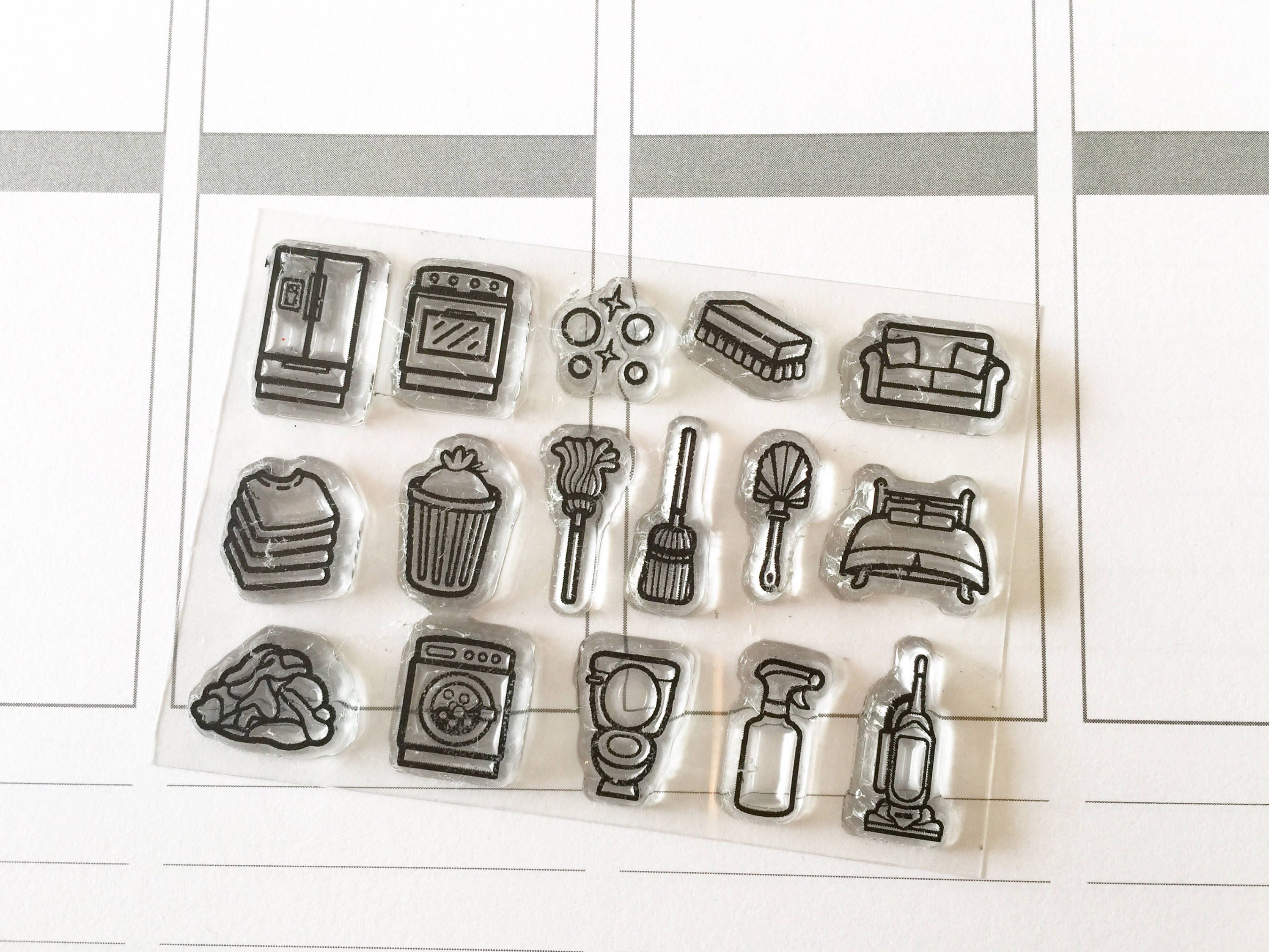 Chore Stamps, Housework Planner Stamps, Planner Sets, Planner ...