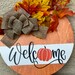 Fall Front Door Sign Thanksgiving Welcome Pumpkin Door - Etsy