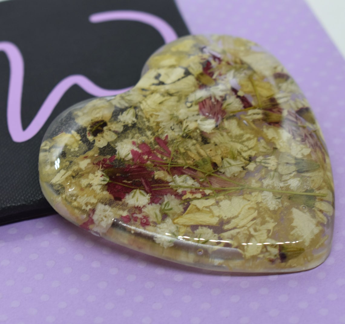 Heart Paperweight Funeral Flower Wedding Flowers Sand Ash | Etsy