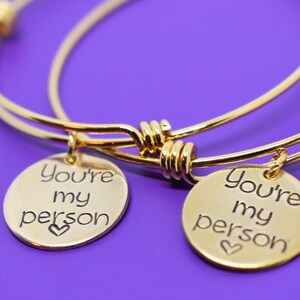 You're My Person Bracelets Best Friend Jewelry Anatomy Quote BFF ...