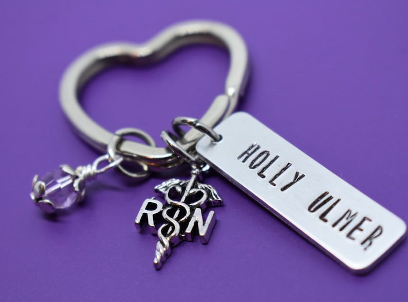 Nurse Keychain Nurse Gift Personalized Lpn RN Keychain - Etsy