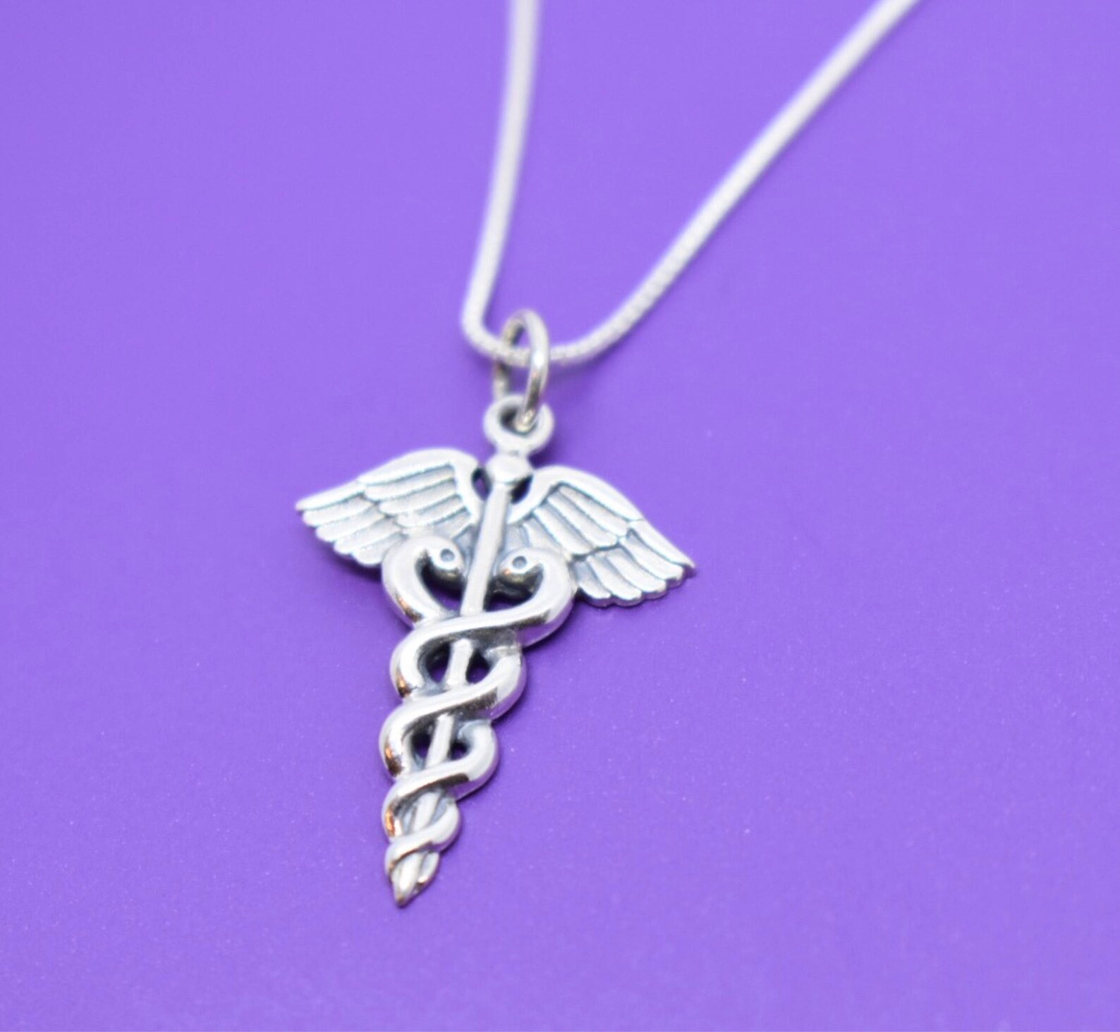 Caduceus Necklace Nurse Gift Doctor Gift Medical - Etsy