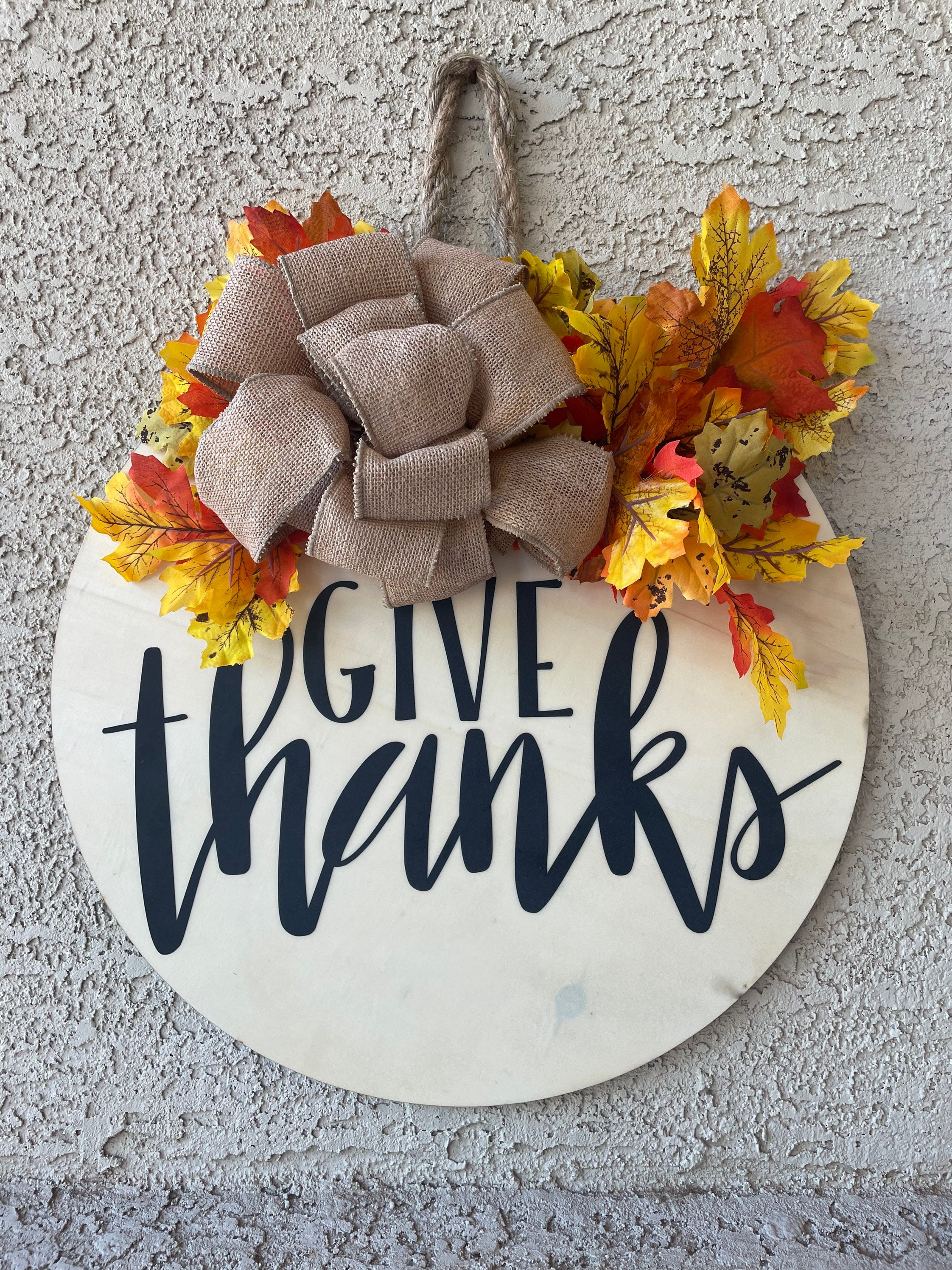 Fall Front Door Hello Welcome Sign Decor, Thanksgiving, Wall Hanger ...