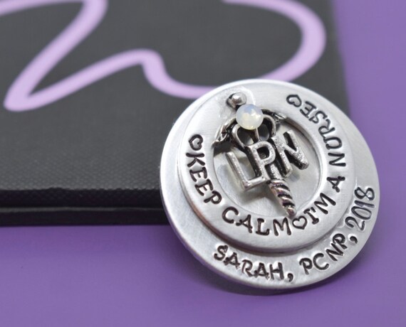 Registered Nurse Pin Pinning Ceremony Custom Stacked Nurse - Etsy