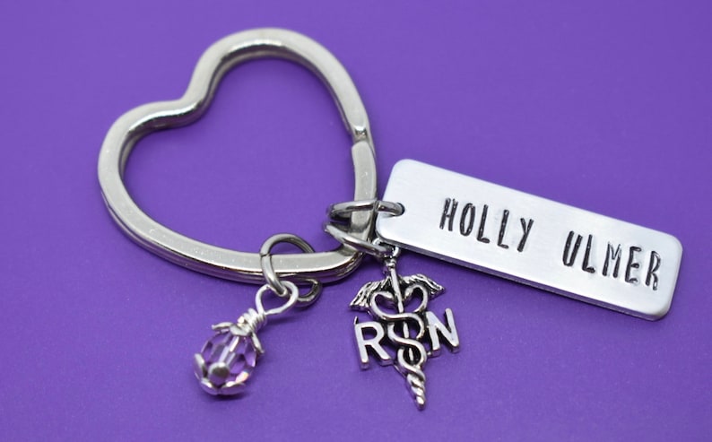 Nurse Keychain Nurse Gift Personalized Lpn RN Keychain - Etsy