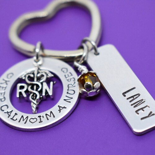 RN Nursing School Graduation Gift Key Chain Nurse Keychain for - Etsy