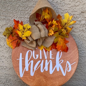 Fall Front Door Hello Welcome Sign Decor Thanksgiving Wall - Etsy