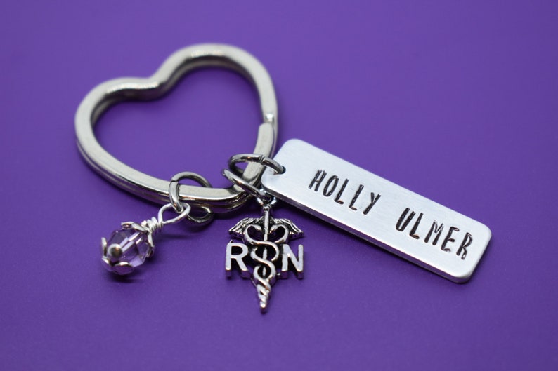 Nurse Keychain Nurse Gift Personalized Lpn RN Keychain - Etsy