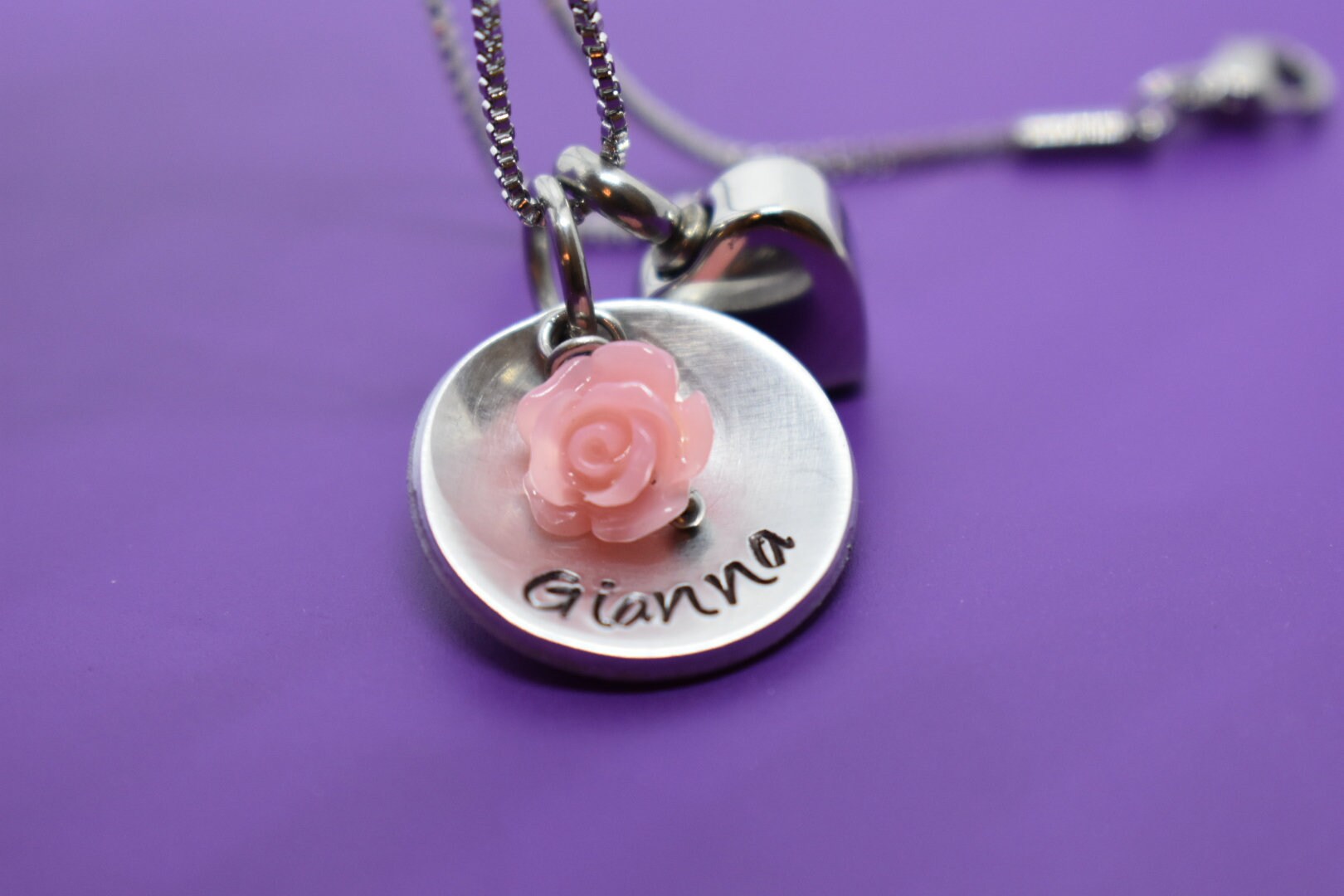Personalized, Urn Cremation Memorial Jewelry Necklace - Curved Disc ...