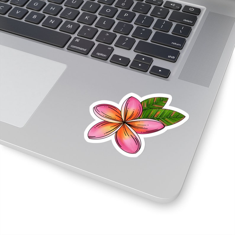 Tropical Plumeria Flower Sticker | Plumeria Sticker | Flower Sticker ...