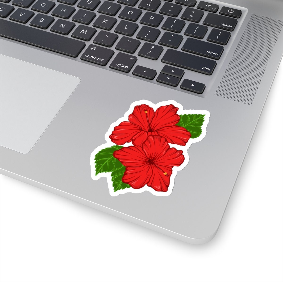 Red Hibiscus Sticker - Etsy