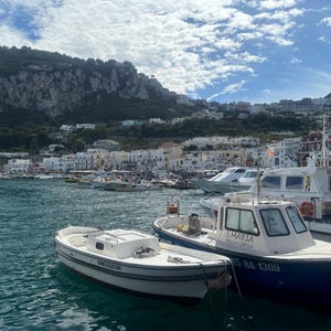 Capri Port Italy, Photo Digital Download, Amalfi Coast Harbour Seascape ...