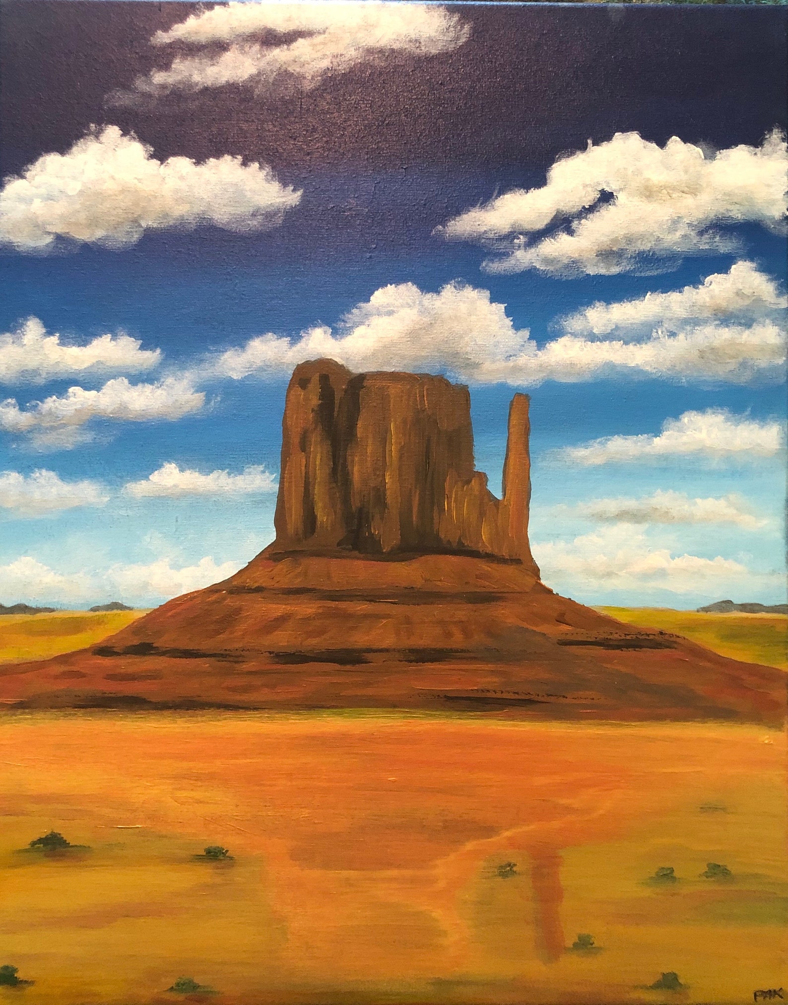 Monument Valley Original 16 X 20 Acrylic Painting - Etsy