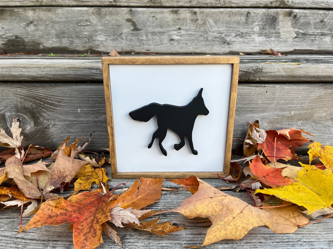 Fox Sign, Fox Stand Alone Sign, Wooden Fox, Stand Alone Fox, Home Decor ...