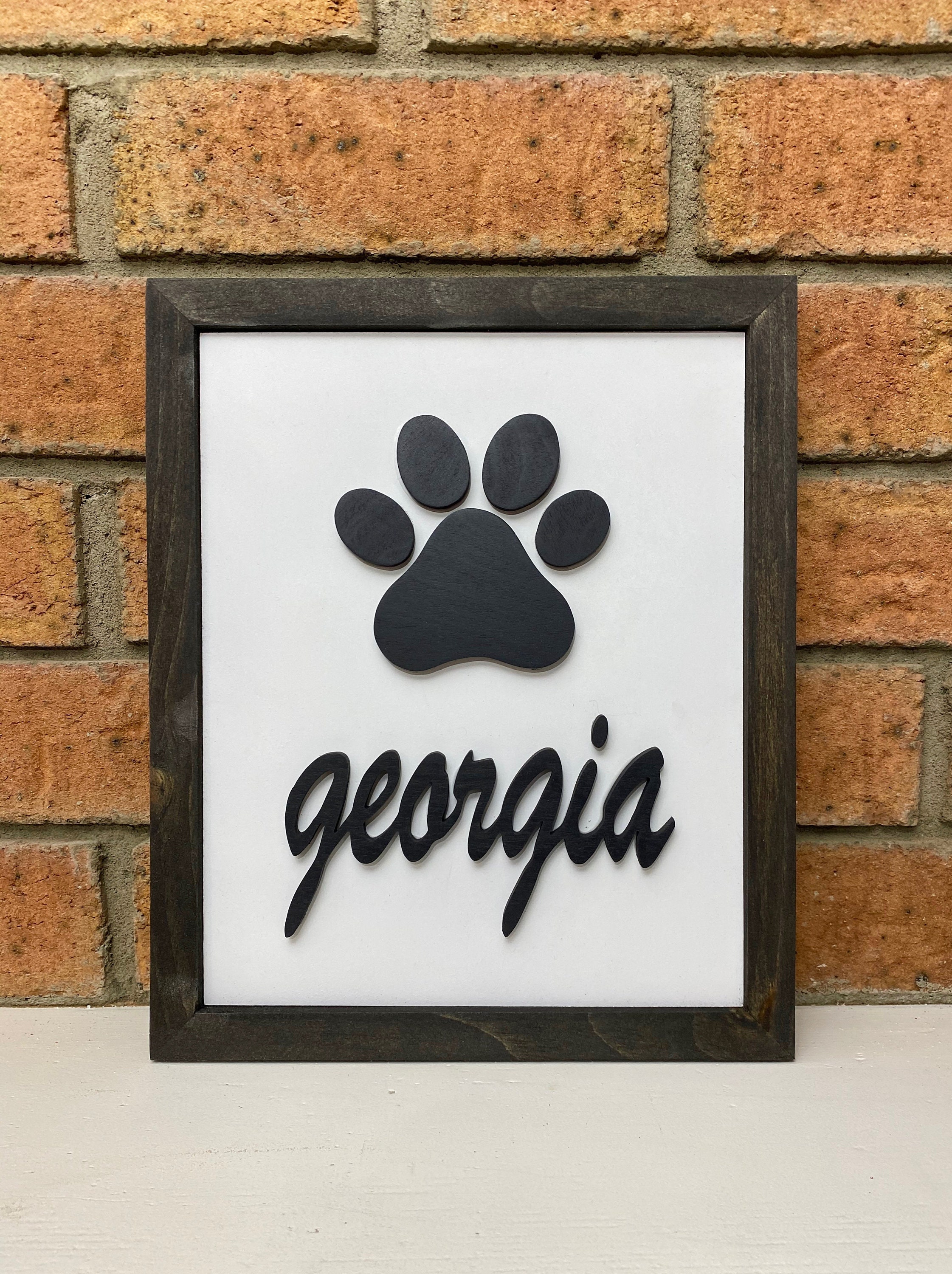 Custom Dog Sign Custom Wood Sign Customized Wood Signs Custom Wooden ...