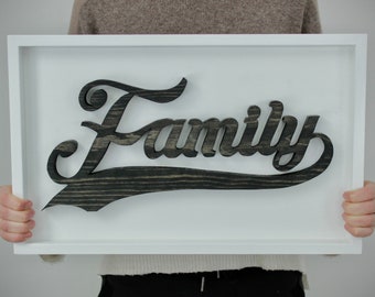 Family Sign, Family Wood Sign, Family Wall Decor, Thanksgiving Decor ...