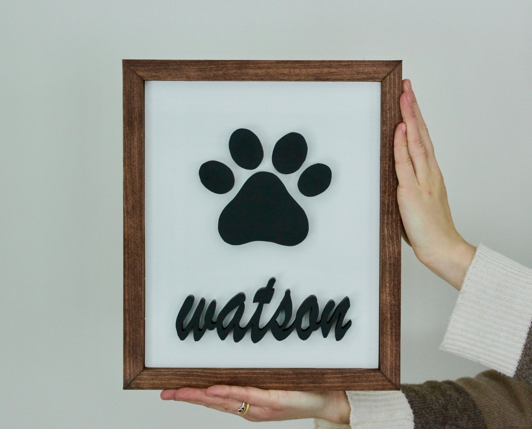 Custom Dog Sign Custom Wood Sign Customized Wood Signs Custom Wooden ...
