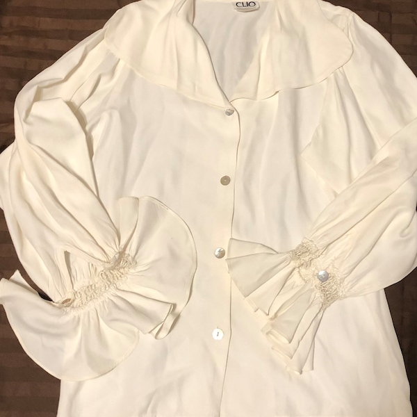 Portrait Collar Blouse - Etsy