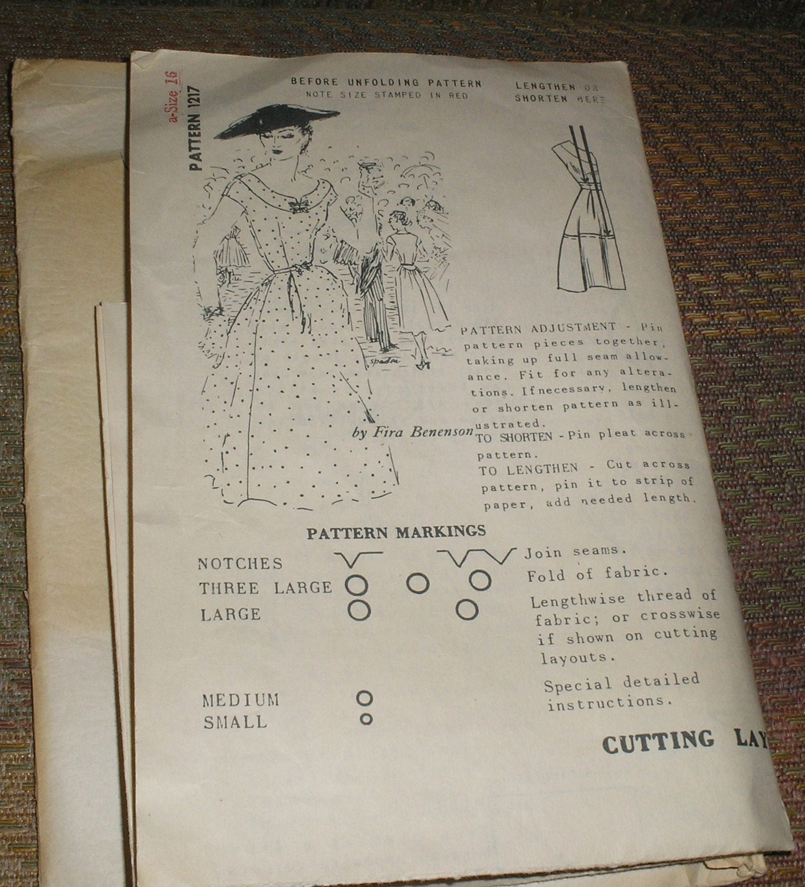 Spadea 1217 Fira Benenson Dress Pattern Sz 16 Bust 38 - Etsy