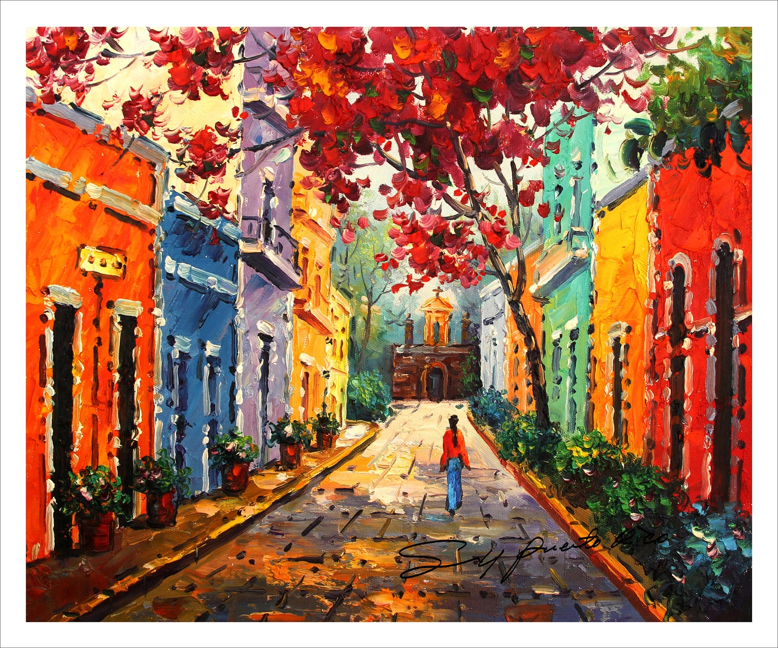 Puerto Rico, 24x36,old San Juan, Capilla Del Cristo, Canvas Print , Of ...