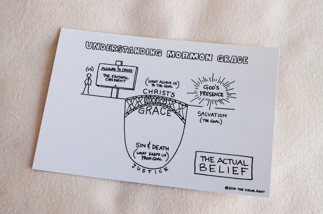Understanding Mormon Grace Pass-along "explainer" 4 X 6 Double-sided ...