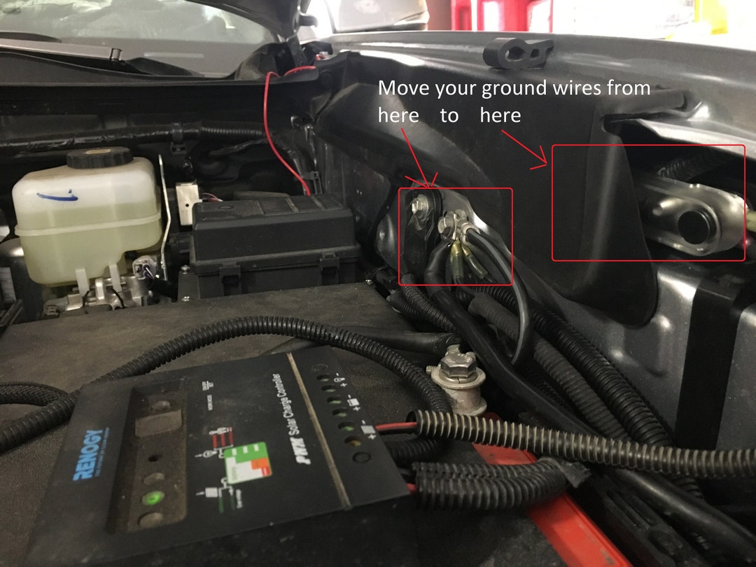 Hidden Negative Bus Bar Mount for 2016+ Toyota Tacoma (no Drilling ...