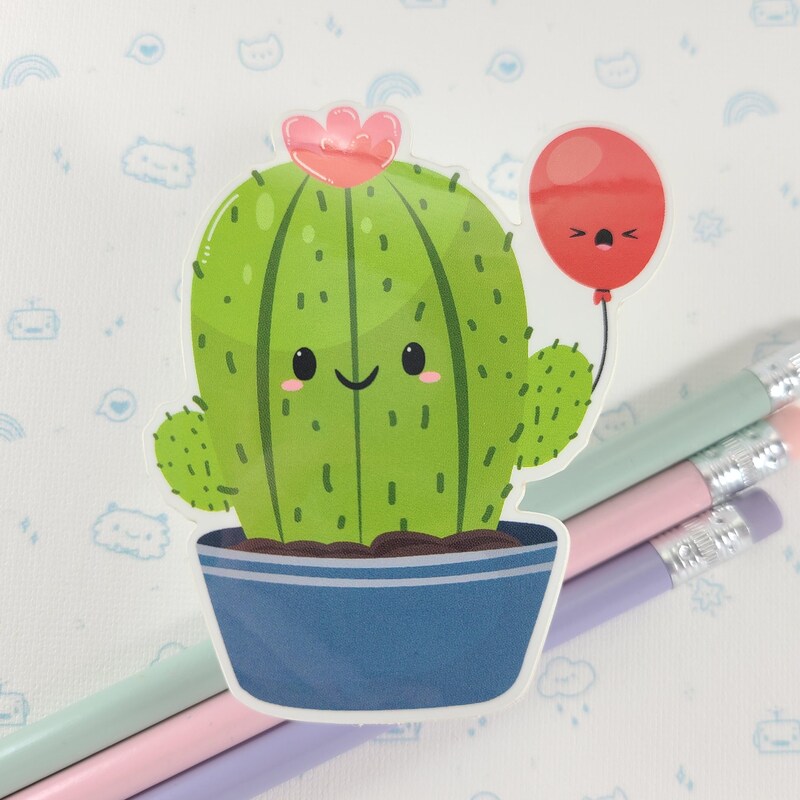 Cactus Stickers - Etsy
