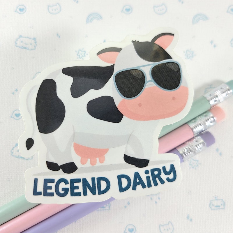 Cute Cow Print Stickers - Etsy