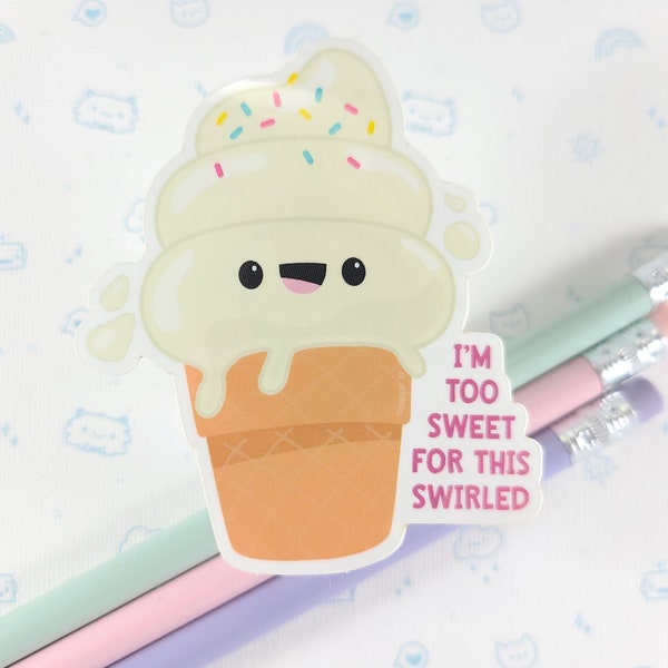 Ice Cream Vinyl Stickers - Etsy