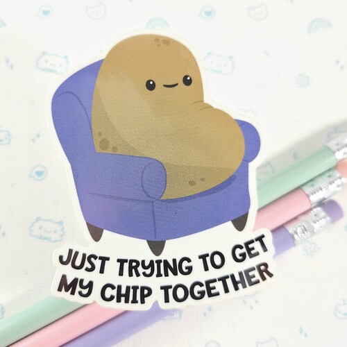 Positive Potato Motivational Sticker Sheet - Etsy Israel