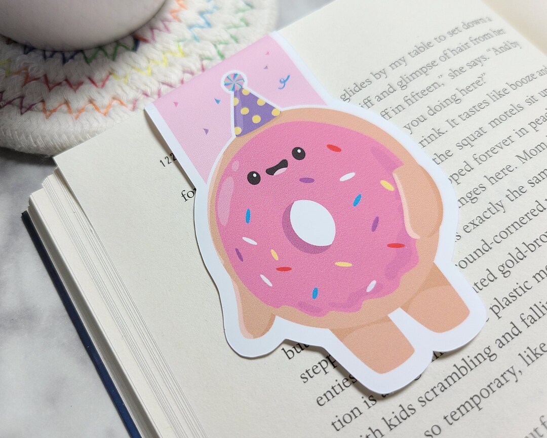 Party Donut Bookmark BM042 Donut Planner Clip Cute Donuts - Etsy