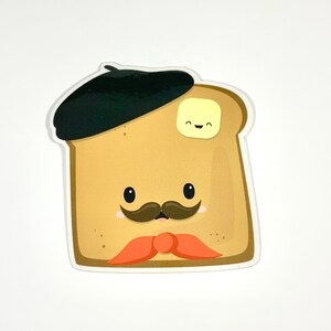 French Toast Sticker, Vinyl Stickers, Laptop Decal, Gift for Her, Small ...