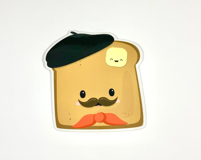 French Toast Sticker, Vinyl Stickers, Laptop Decal, Gift for Her, Small ...