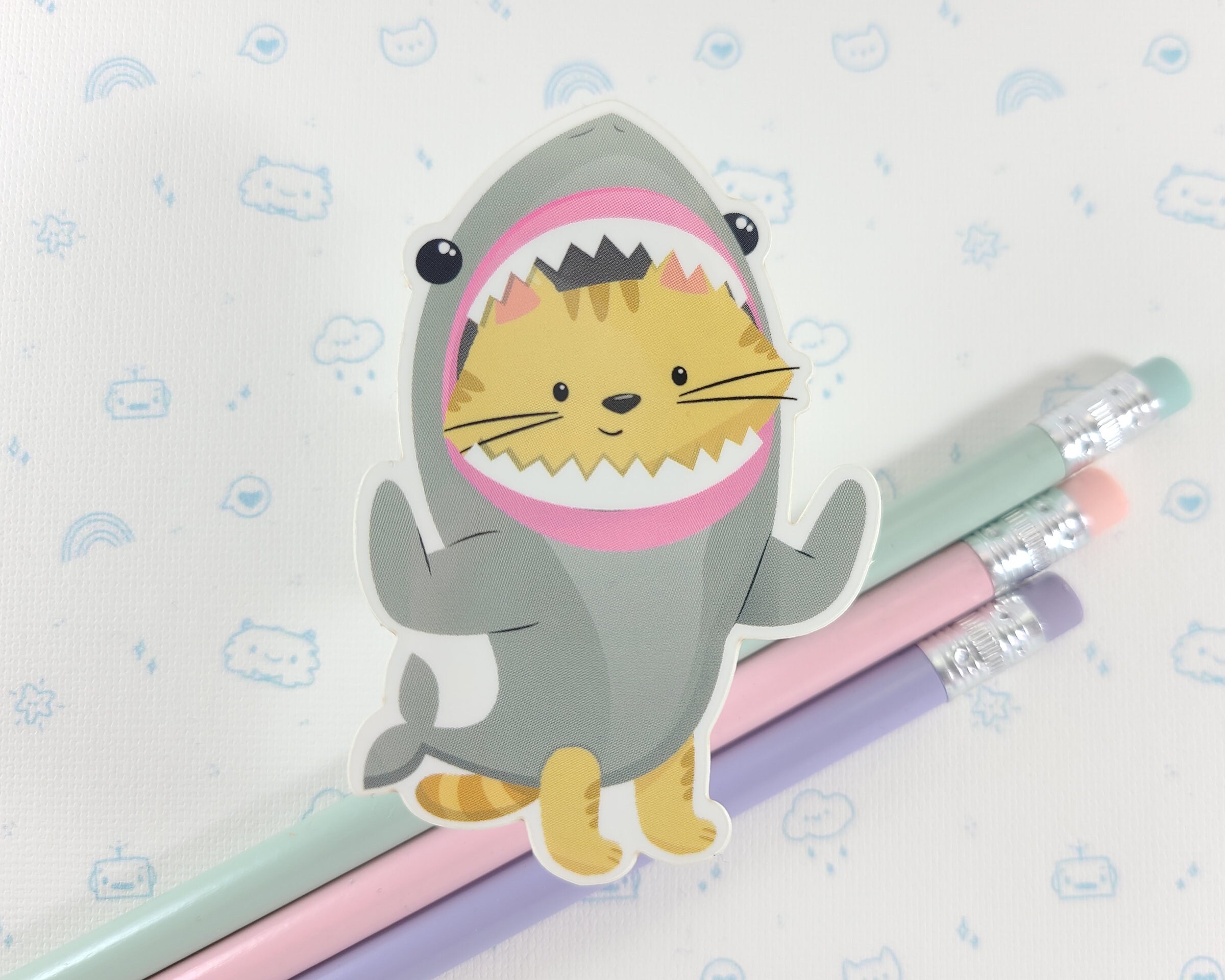 Cat In Shark Costume