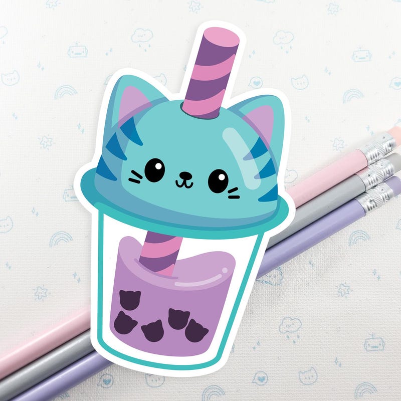 Kawaii Bubble Tea Cup - Etsy