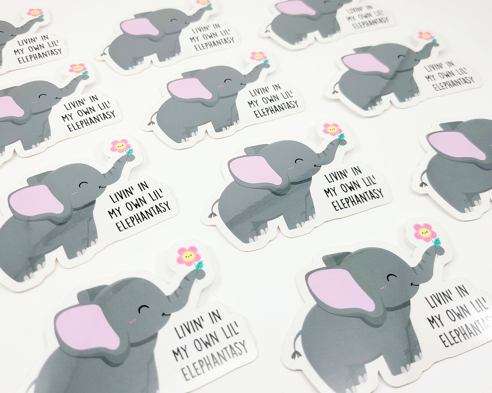 Elephant Sticker Vinyl Stickers Laptop Decal Elephant Gift | Etsy