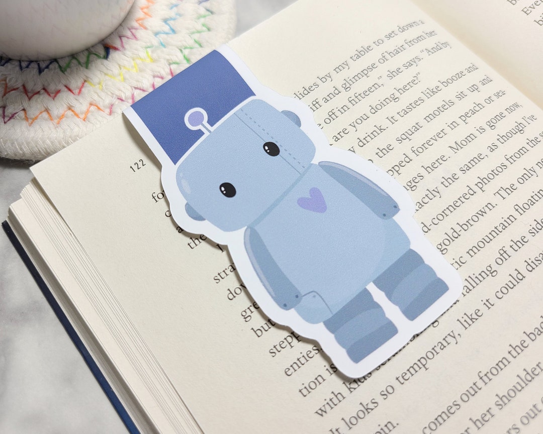 Robot Magnetic Bookmark, Kawaii Robot Planner Clip, Cute Robotic ...