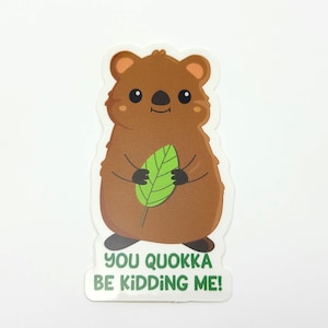 Quokka Sticker, Vinyl Stickers, Laptop Decal, Quokka Gift for Her, Cute ...