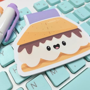 S'more Bookmark, Melted Smores Planner Clip, Cute Food Bookmark, Back ...