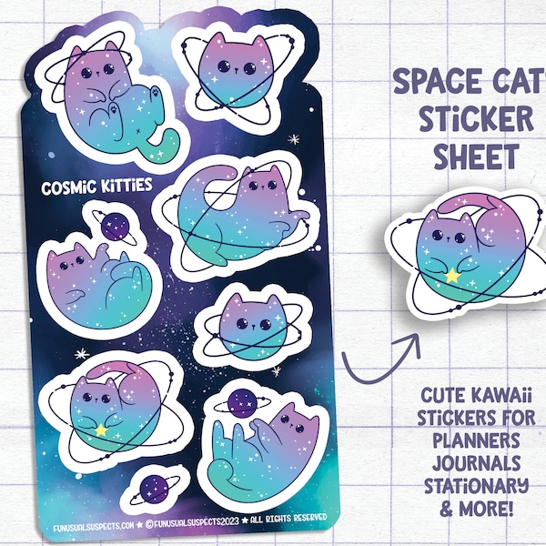 Space Stickers - Etsy
