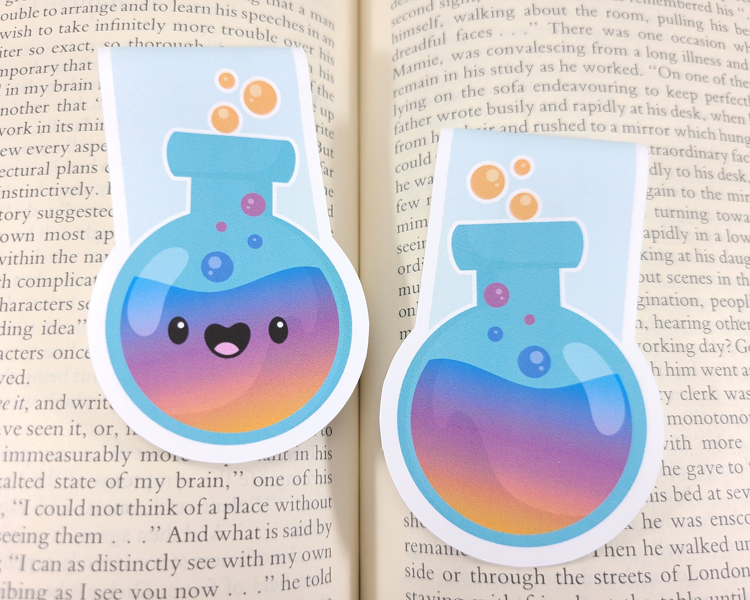 Science Beaker Magnetic Bookmark, Cute Science Planner Clip, Kawaii ...
