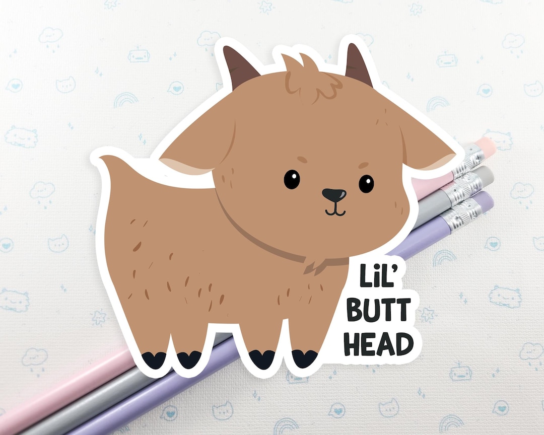 Goat Pun Sticker, Vinyl Stickers, Laptop Decal, Goat Gift for Her, Cute ...