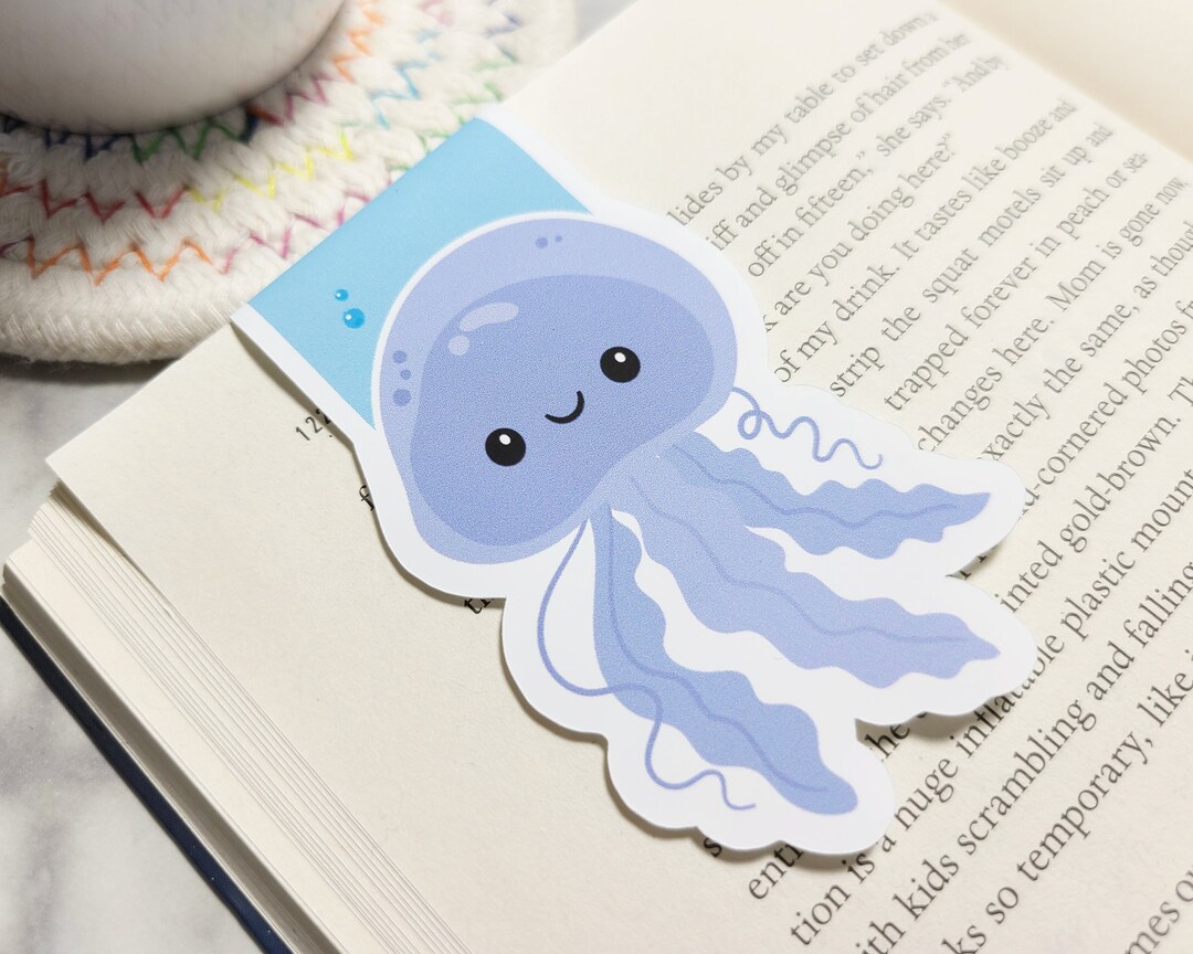 Jellyfish Bookmark, Under the Sea Planner Clip, Cute Ocean Themed ...
