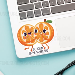 Orange Love Sticker, Cute Citrus Sticker, Orange Squeezed Sticker ...