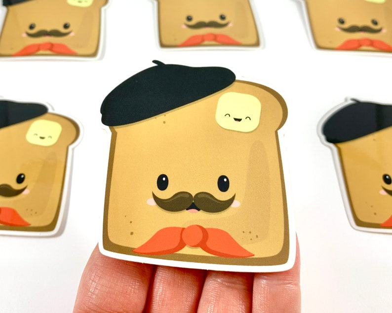 French Toast Sticker, Vinyl Stickers, Laptop Decal, Gift for Her, Small ...