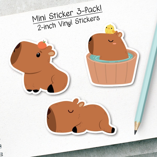 Capybara Stickers - Etsy