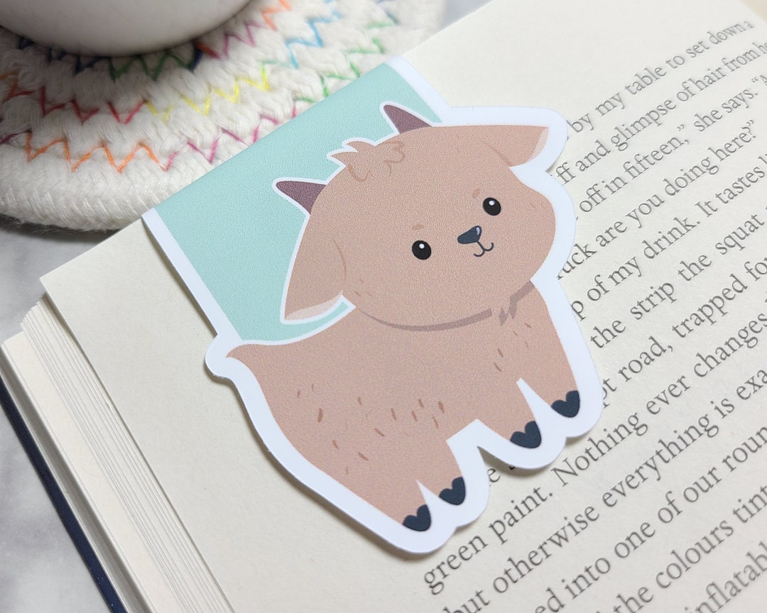 Goat Bookmark, Farm Animal Planner Clip, Cute Goat Bookmark, Back to ...