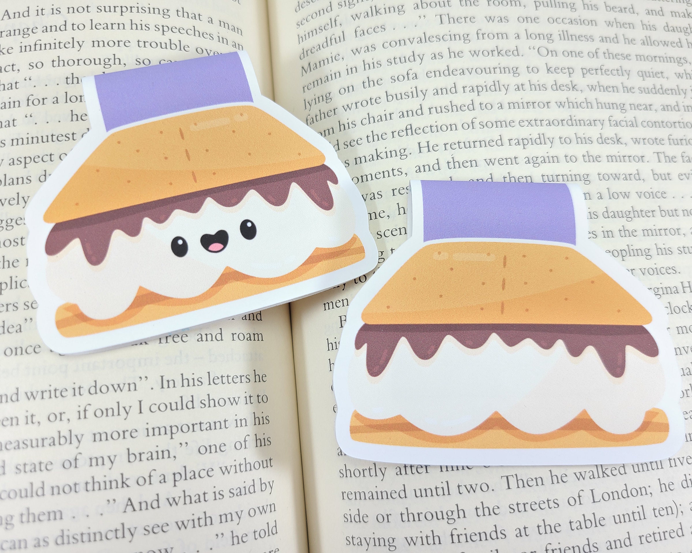 S'more Bookmark, Melted Smores Planner Clip, Cute Food Bookmark, Back ...