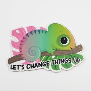 Chameleon Sticker, Vinyl Stickers, Laptop Decal, Chameleon Gift Idea ...