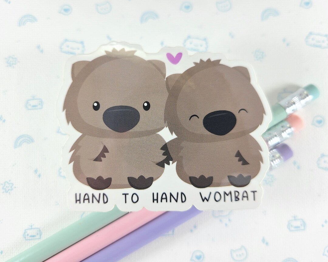 Wombat Sticker, Vinyl Stickers, Laptop Decal, Wombat Gift, Gift for Her ...